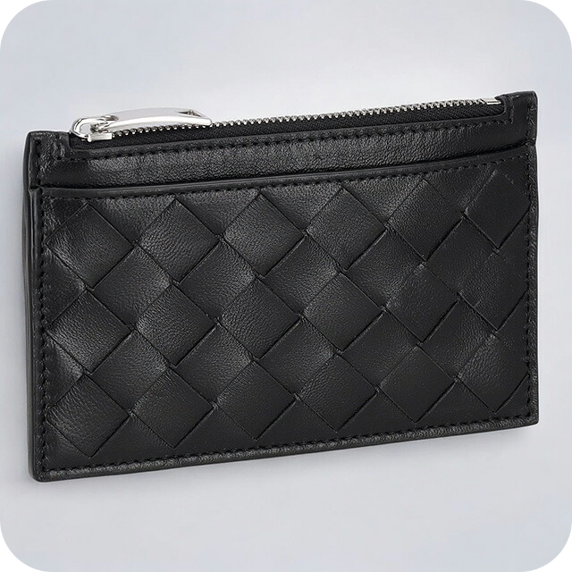 ボッテガ・ヴェネタ ケース メンズ レディース ブランド BOTTEGA VENETA イントレチャート レザー 608784 V48C3 8803 ブラック