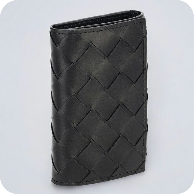 ボッテガ・ヴェネタ キーケース メンズ レディース ブランド BOTTEGA VENETA イントレチャート 630336 V3US1 8803 ブラック