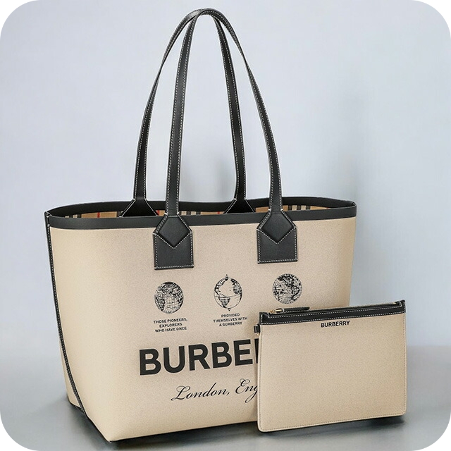 バ−バリ− トートバッグ レディース ブランド BURBERRY 8063121 ベージュ