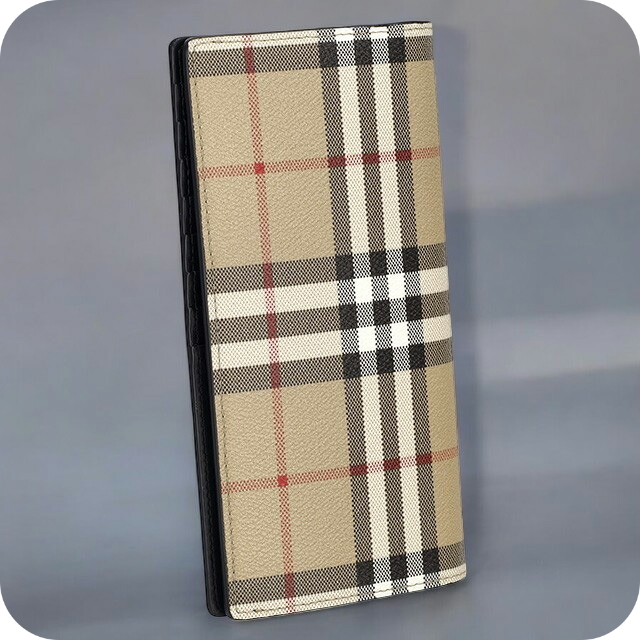 バ−バリ− 長財布 メンズ レディース ブランド BURBERRY チェック 8084168 ベージュ