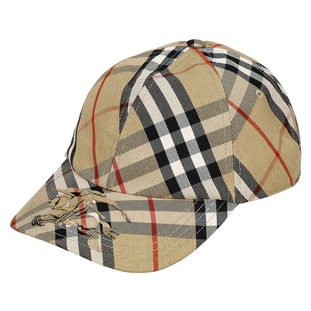 バ−バリ− キャップ メンズ レディース ブランド BURBERRY チェック 8085723 L ベージュ