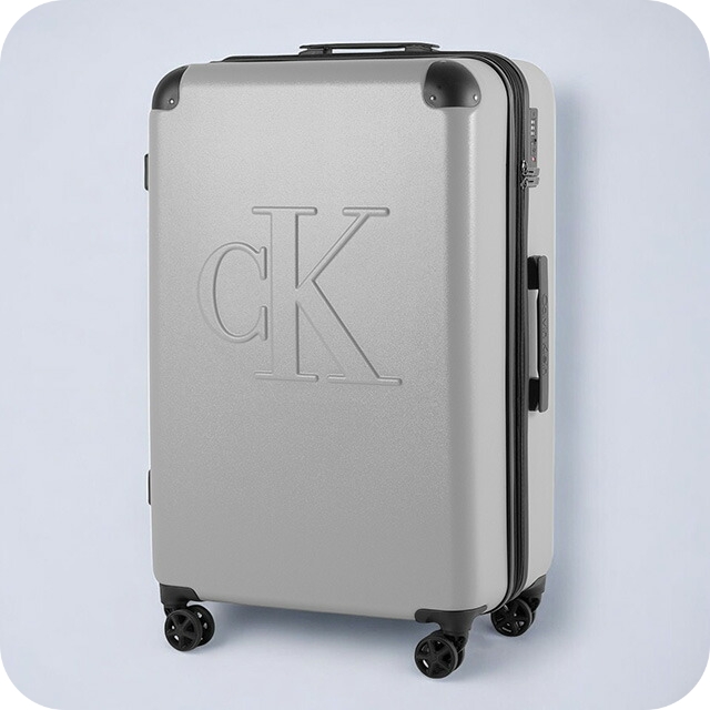 カルバンクライン スーツケース メンズ レディース ブランド   LH818LN3 HGR S グレー