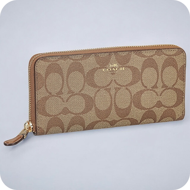 コーチ 長財布 レディース ブランド COACH シグネチャー 59267 IMBDX ブラウン ウォレット 高級 おしゃれ プレゼント 実用的