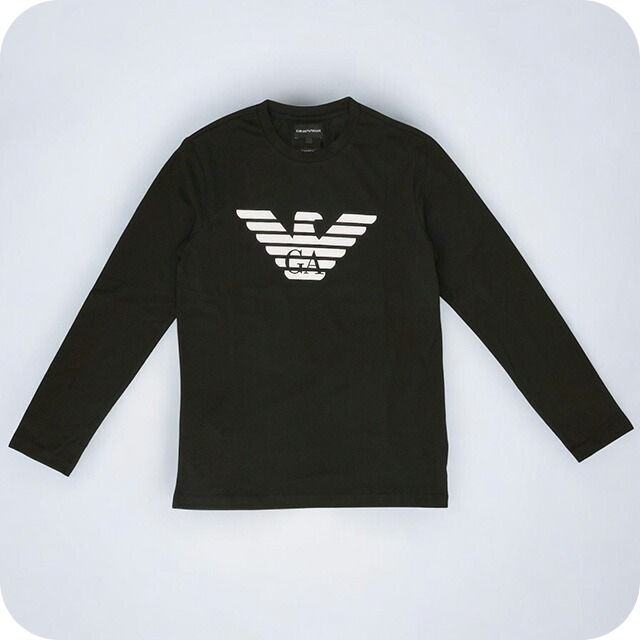 エンポリオ・アルマーニ Tシャツ メンズ ブランド EMPORIO ARMANI 8N1TN81JPZZ 0022 L ブラック