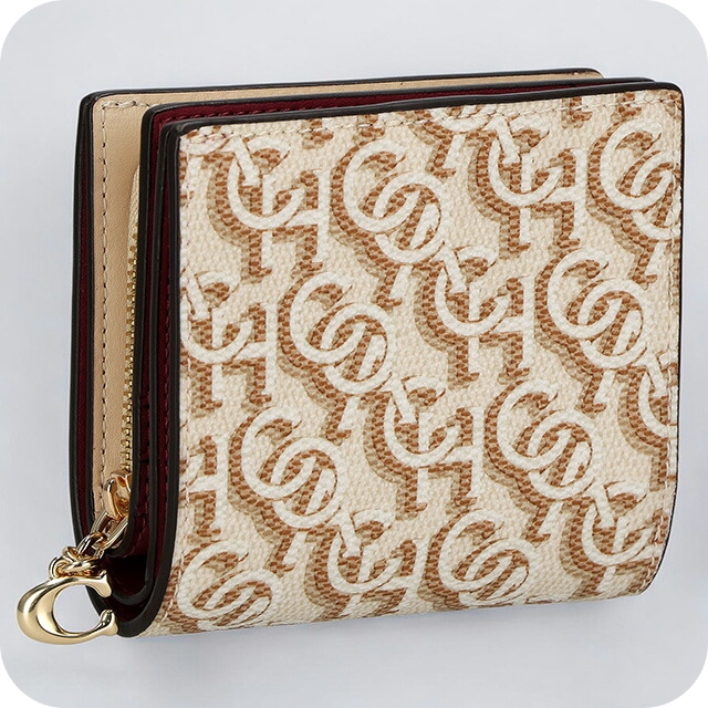 コーチ 二つ折り財布 レディース ブランド COACH シグネチャー CF522 IMCHK チョーク ホワイト ウォレット 高級 おしゃれ プレゼント 実用的