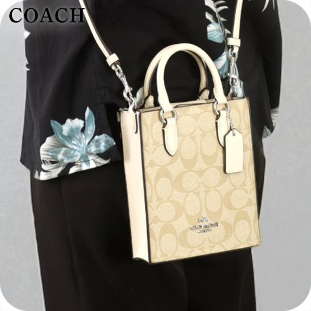 コーチ ハンドバッグ レディース ブランド COACH シグネチャー CJ494 SIGHA ライトカーキ/チョーク 軽量 小さめ 手提げ 高級 おしゃれ プレゼント 女性 実用的 かわいい