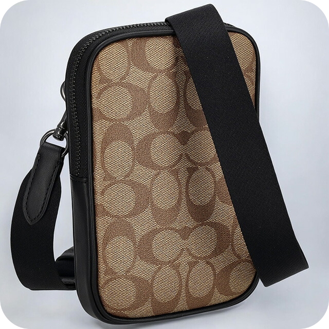 コーチ ショルダーバッグ レディース ブランド COACH シグネチャー CO912 QBKHA カーキ ブラック 斜めがけ 高級 おしゃれ プレゼント 女性 実用的 かわいい