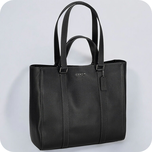 コーチ トートバッグ メンズ ブランド COACH レザー CR390 QB BK ブラック 軽量 手提げ ブランド 高級 おしゃれ プレゼント 男性 実用的 かっこいい