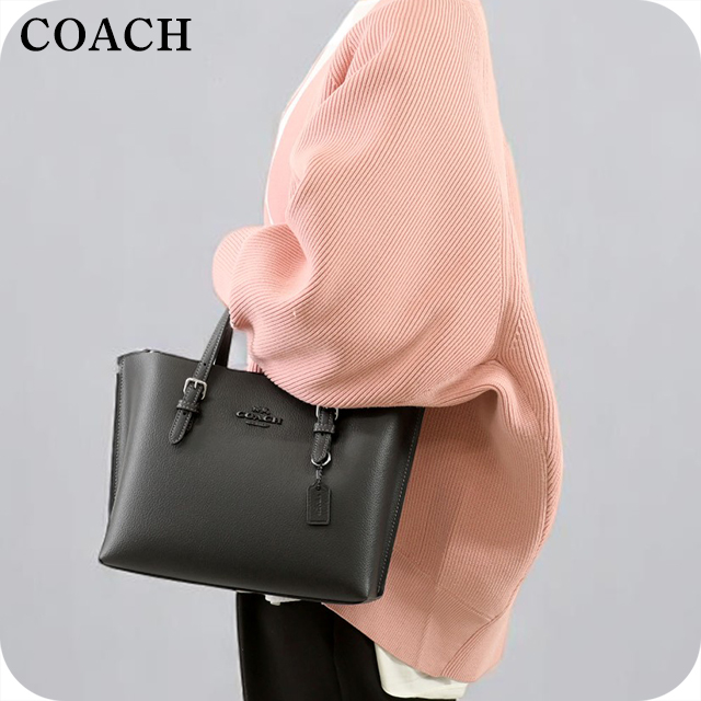 コーチ ハンドバッグ レディース ブランド COACH レザー CV966 SV BK ブラック 軽量 小さめ 手提げ 高級 おしゃれ プレゼント 女性 実用的 かわいい
