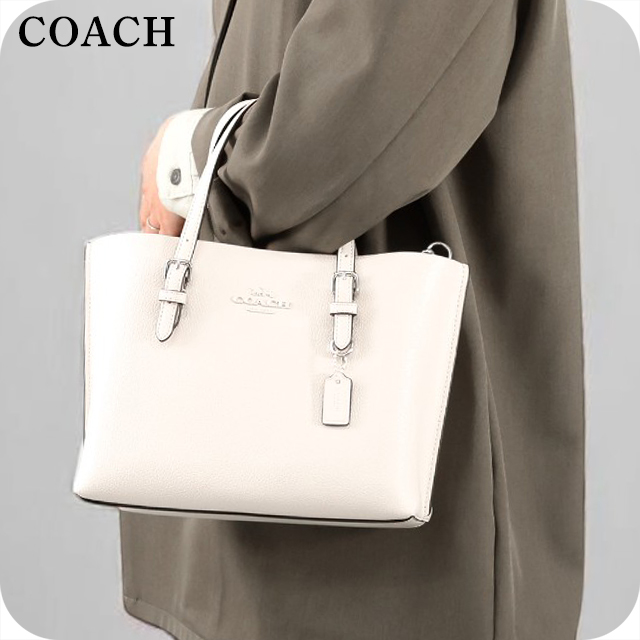 コーチ ハンドバッグ レディース ブランド COACH レザー CV966 SV HA チョーク ホワイト 軽量 小さめ 手提げ 高級 おしゃれ プレゼント 女性 実用的 かわいい