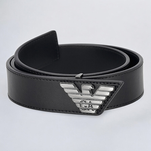 エンポリオ・アルマーニ ベルト メンズ レディース ブランド EMPORIO ARMANI Y4S614YQ40I 80001 85 ブラック