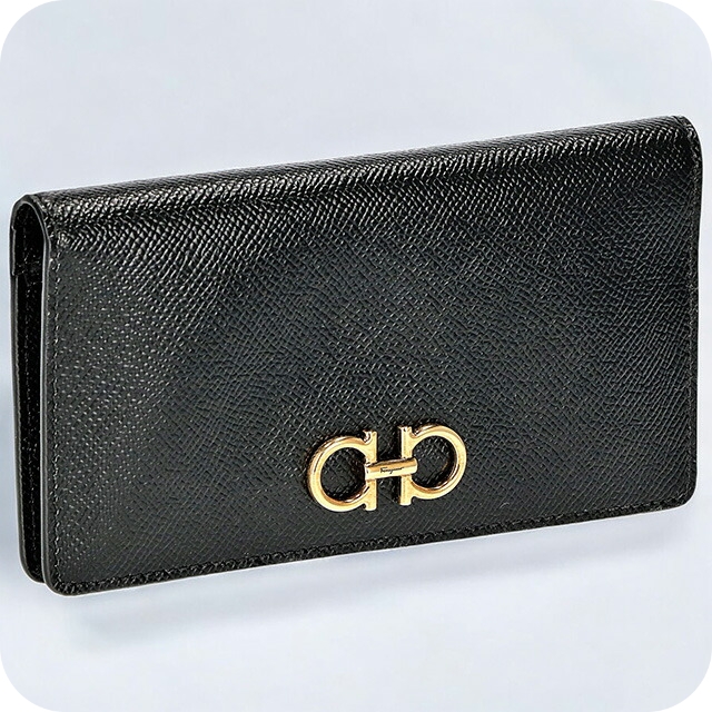 フェラガモ 長財布 レディース ブランド Ferragamo 22D779PEBBLE NER 726 510 ブラック