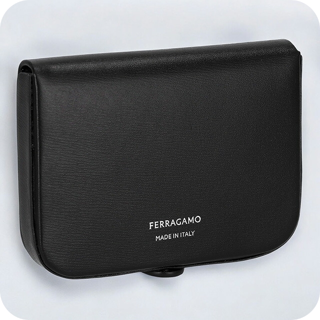 フェラガモ ケース メンズ ブランド Ferragamo 661334CALF NER 770 097 ブラック