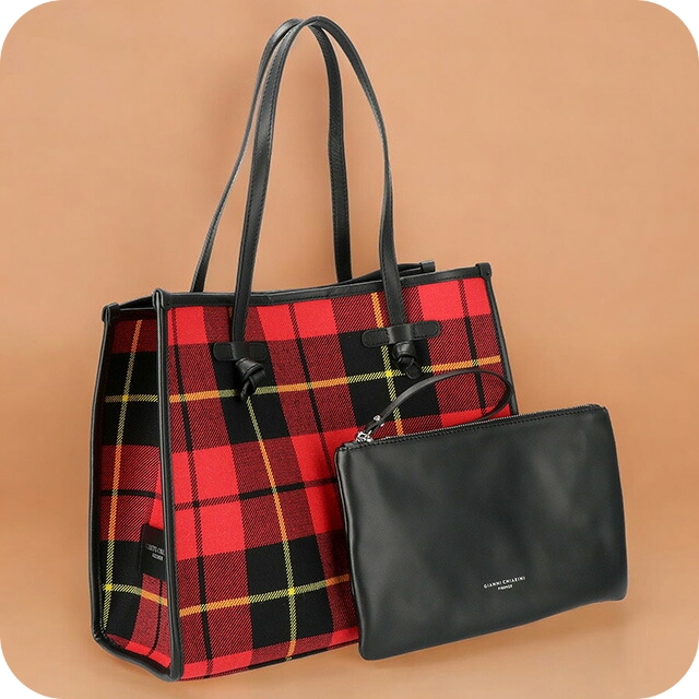 ジャンニキアリーニ トートバッグ レディース ブランド GIANNI CHIARINI BS 6850 BRSH レッド