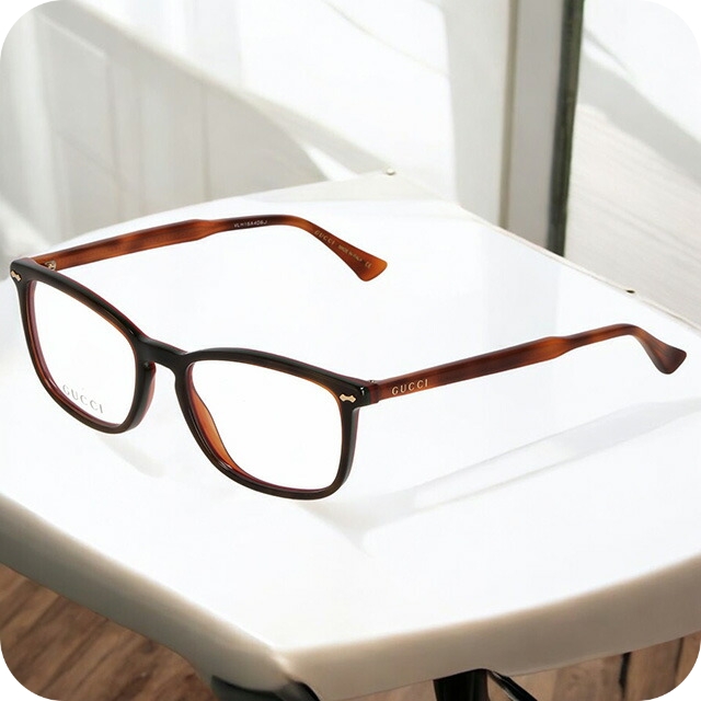 グッチ 眼鏡 メンズ レディース ブランド GUCCI GG0188O ブラウン
