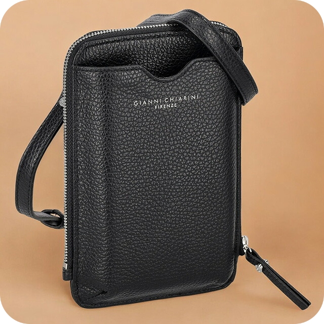 ジャンニキアリーニ ショルダーバッグ レディース ブランド GIANNI CHIARINI PF W5090 GRN ブラック