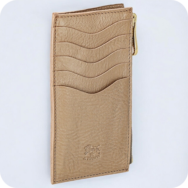 イルビゾンテ カードケース メンズ レディース ブランド IL BISONTE SCC105PV0005 グレージュ