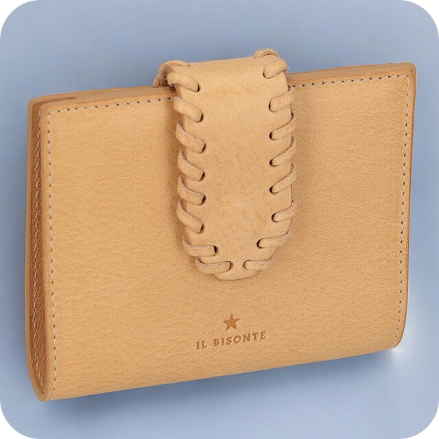 イルビゾンテ 二つ折り財布 メンズ レディース ブランド IL BISONTE SSW017PV0001 ナチュラル