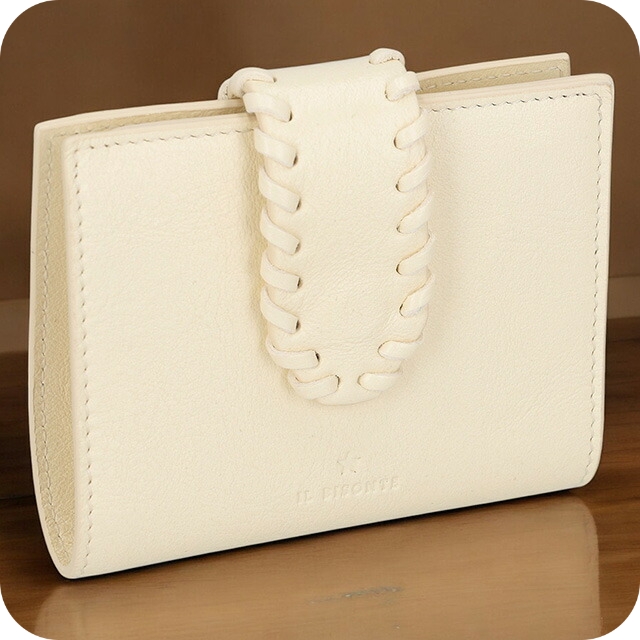 イルビゾンテ 二つ折り財布 メンズ レディース ブランド IL BISONTE SSW017PV0001 ホワイト