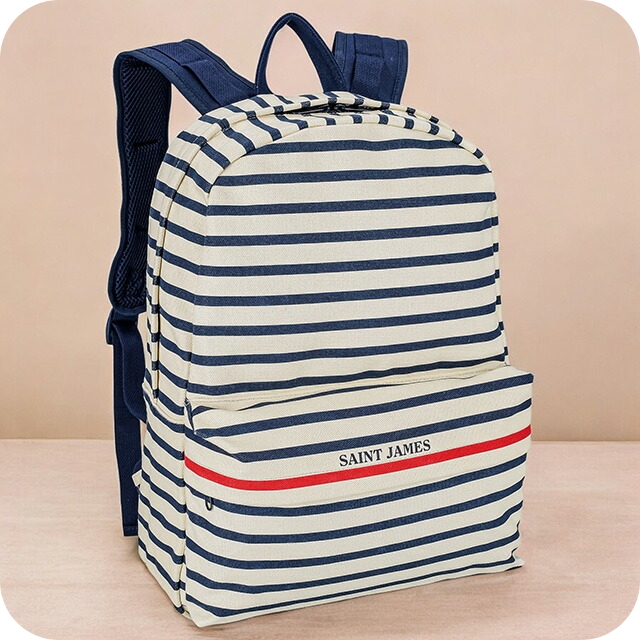 セントジェームス リュック メンズ レディース ブランド SAINT JAMES 1416 ネイビー/エクリュ