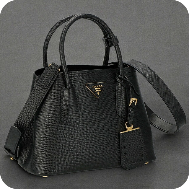 プラダ ハンドバッグ レディース ブランド PRADA レザー 1BG443 ブラック