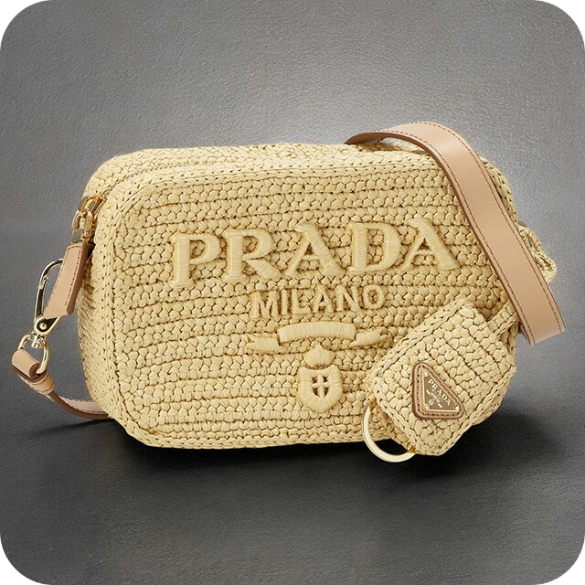 プラダ ショルダーバッグ レディース ブランド PRADA 1BH196 ナチュラルベージュ