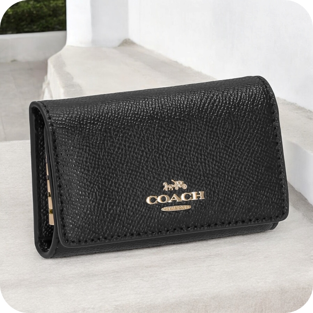 コーチ キーケース レディース ブランド COACH 76741 IMBLK ブラック 高級 おしゃれ プレゼント 実用的