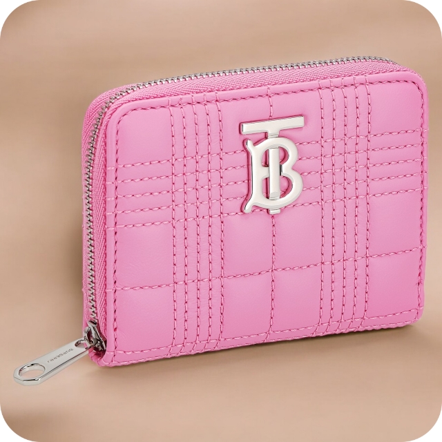 バ−バリ− ケース レディース ブランド BURBERRY 8049290 ピンク 小銭入れ 小さい 高級 おしゃれ プレゼント 実用的 かわいい