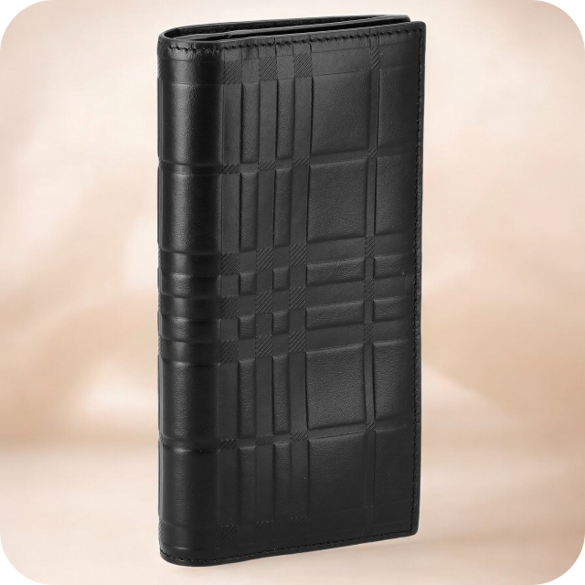 バ−バリ− 長財布 メンズ ブランド BURBERRY 8054850 ブラック ウォレット 高級 おしゃれ プレゼント 実用的