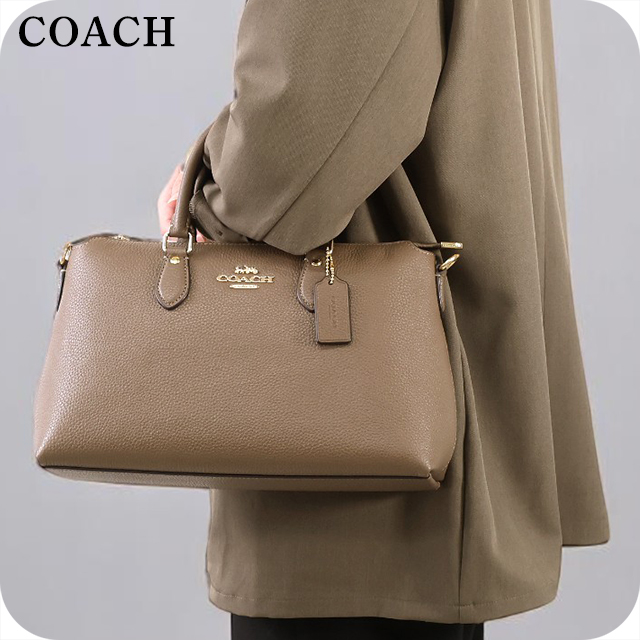 コーチ ハンドバッグ レディース ブランド COACH CR156 IMV2R モカブラウン 軽量 小さめ 手提げ 高級 おしゃれ プレゼント 女性 実用的 かわいい