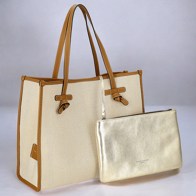 ジャンニキアリーニ トートバッグ レディース ブランド GIANNI CHIARINI BS 6850 WNDCHEV ベージュ 軽量 手提げ 高級 おしゃれ プレゼント 女性 実用的 かわいい