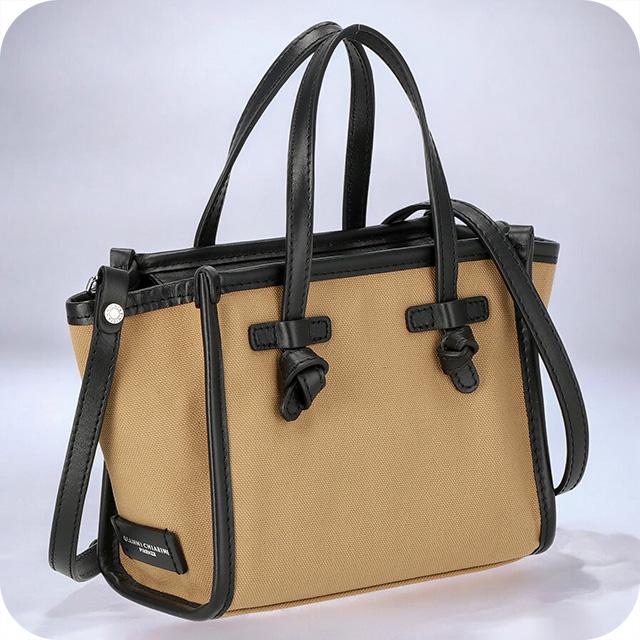 ジャンニキアリーニ ハンドバッグ レディース ブランド GIANNI CHIARINI BS 8065 CNV-SE ブラウン 軽量 小さめ 手提げ 高級 おしゃれ プレゼント 女性 実用的 かわいい