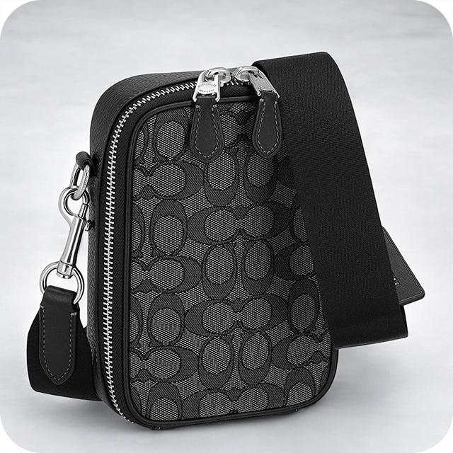 コーチ ショルダーバッグ メンズ ブランド COACH CH097 SVO1U チャコール/ブラック 斜めがけ ブランド 高級 おしゃれ プレゼント 男性 実用的 かっこいい