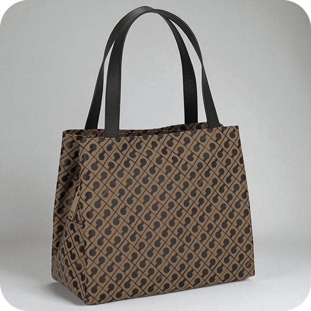 ゲラルディーニ トートバッグ レディース ブランド GHERARDINI GH0223 TOFFE ブラウン/ブラック 軽量 手提げ 高級 おしゃれ プレゼント 女性 実用的 かわいい