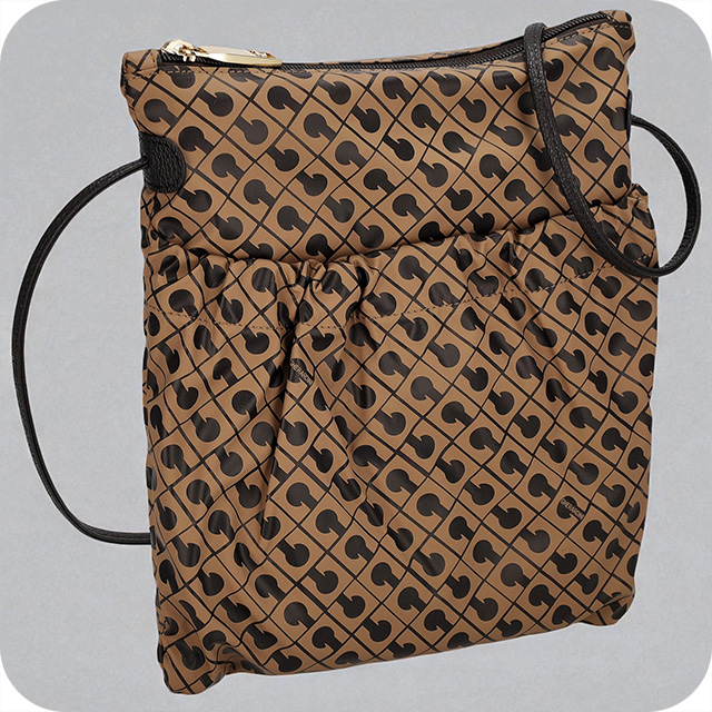 ゲラルディーニ ショルダーバッグ レディース ブランド GHERARDINI GH0231 TOFFE ブラウン/ブラック 斜めがけ 高級 おしゃれ プレゼント 女性 実用的 かわいい