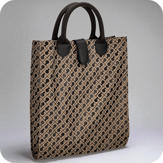 ゲラルディーニ ハンドバッグ レディース ブランド GHERARDINI GH0252 TOFFE ブラウン/ブラック 軽量 小さめ 手提げ 高級 おしゃれ プレゼント 女性 実用的 かわいい