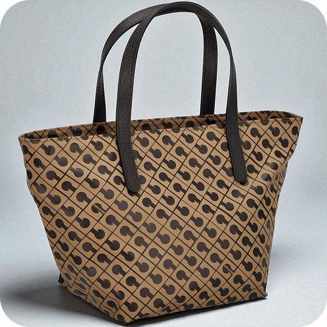 ゲラルディーニ ハンドバッグ レディース ブランド GHERARDINI GHB0106 TOFFE ブラウン/ブラック 軽量 小さめ 手提げ 高級 おしゃれ プレゼント 女性 実用的 かわいい