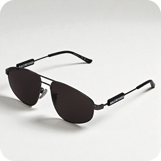 バレンシアガ サングラス メンズ ブランド BALENCIAGA BB0115S 001 ブラック