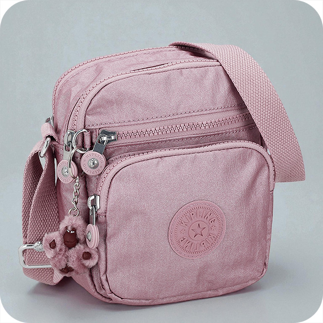 キプリング ショルダーバッグ レディース ブランド Kipling KI91639GL BERRY GLOW MET ピンク 斜めがけ 高級 おしゃれ プレゼント 女性 実用的 かわいい