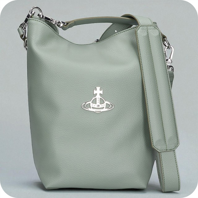 ヴィヴィアン ウエストウッド ショルダーバッグ レディース ブランド Vivienne Westwood サム ロゴ 2WAY 4C020001U S000D M40 GREEN バッグ ビビアン 斜めがけ 高級 おしゃれ プレゼント 女性 実用的 かわいい