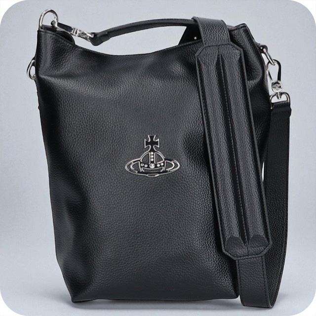 ヴィヴィアン ウエストウッド ショルダーバッグ レディース ブランド Vivienne Westwood サム ロゴ 2WAY 4C020001U S000D N403 BLACK バッグ ビビアン 斜めがけ 高級 おしゃれ プレゼント 女性 実用的 かわいい