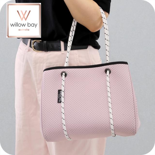 ウィローベイ トートバッグ レディース ブランド WILLOWBAY DAYDREAMER MINI ネオプレントートバッグ（クロージャー付き） マザーズバッグ ポーチ 1084 SOFT LILAC バッグ 軽量 手提げ 高級 おしゃれ プレゼント 女性 実用的 かわいい