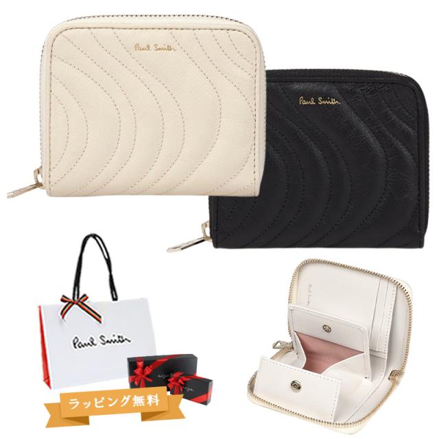 ポールスミス レディース キルティングスワール 2つ折り財布 555413 W040