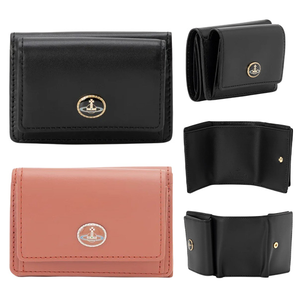 ヴィヴィアンウエストウッド Vivienne Westwood レディース メンズ VINTAGE ORB 三つ折りミニ財布 本革 牛革 ブランド プレゼント 1320951134