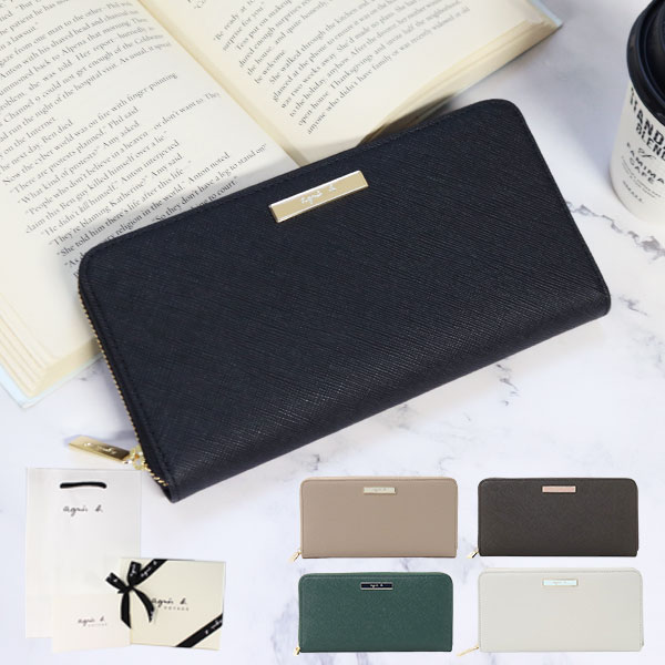 【期間限定SALE！値下げ中】アニエスベー 財布 agnesb.VOYAGE ファスナー長財布 レディース ラウンドジップロングウォレット 天然皮革 QAW05-02 ボヤージュ ブランド