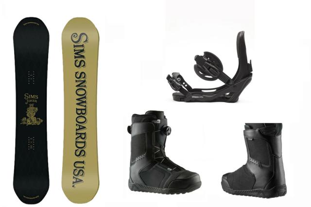SIMS BOARDS [ シムス JOKER メンズ スノーボード 3点セット @124500]【送料無料】【正規代理店商品】