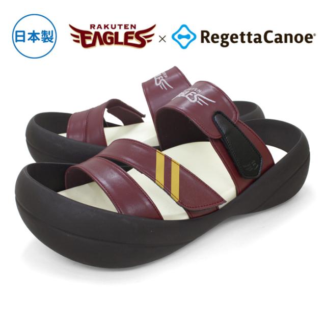 リゲッタ サンダル 楽天 イーグルス ゴールデンイーグルス メンズ リゲッタカヌー D-BCBF5137RE1-DS【送料無料】12球団 コラボ企画 数量限定 日本製 高級サンダル 厚底 疲れにくい 履きやすいサンダル ビッグフット カバーサンダル オリジナルシューズBOX入り agesugi_sfa