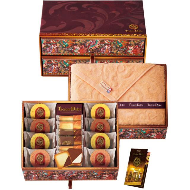 Tresore Dolce [宝石箱] フルーツカラーバウム＆今治産タオル TREG-FJ3 B106-010 ラッピング無料 のし無料 メッセージカード無料 ギフト 詰め合わせ ギフトセット 内祝い ご挨拶 出産内祝 結婚内祝 出産祝い 結婚祝い 贈答用 贈り物 A31【沖縄県除き送料無料】