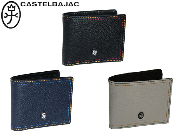 カステルバジャック CASTELBAJAC スレッド 036623 36623 二つ折り財布 財布 二つ折り ベラ付き 小銭入れ付き ikt02