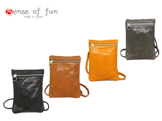 sense of fun[センスオブファン] カウレザーショルダーバッグ 29086 6613432